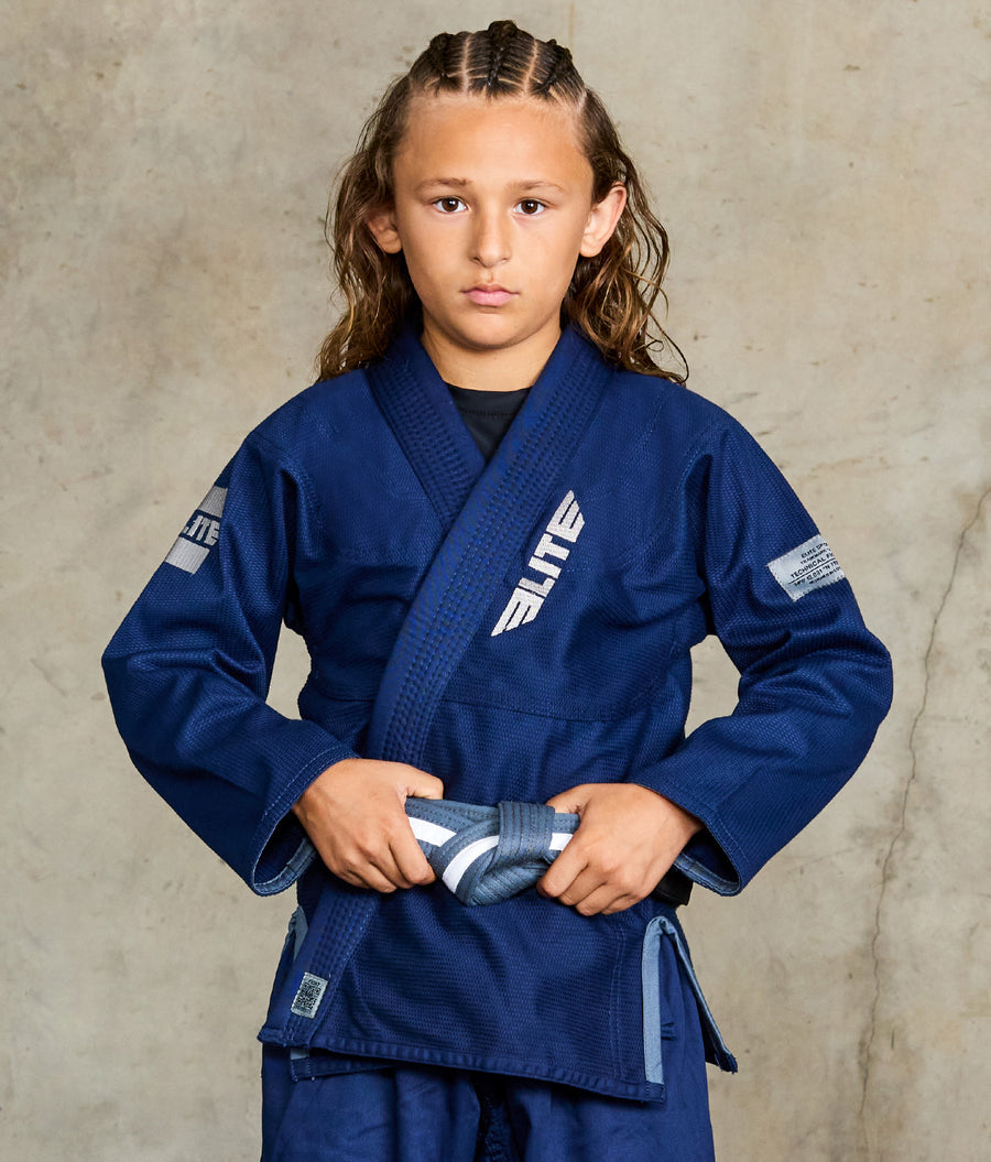 Elite Core Navy Kids BJJ Wholesale Jiu Jitsu Gi with Free Belt ...